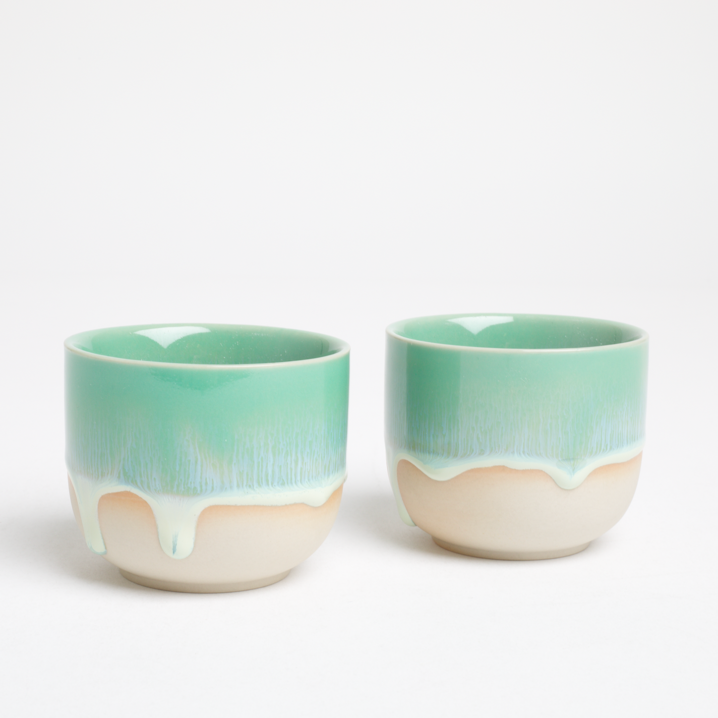 Painted Ceramic Jade Mug SetBOXFOX | BOXFOX